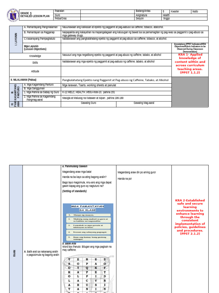 Grade 5 Health Quarter 3 Week 3 4 | PDF