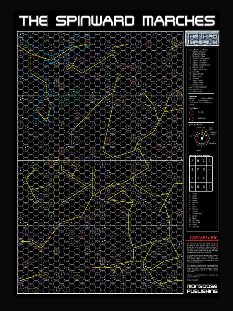 Traveller - The Third Imperium - The Spinward Marches Map Pack | PDF