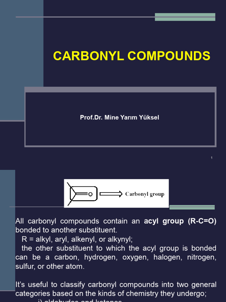 11 XI Carbonyl Compounds 1 | PDF | Aldehyde | Ketone