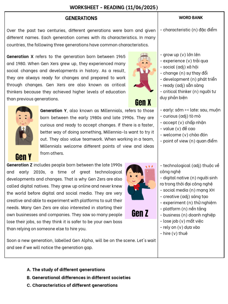Worksheet (g11 - U2 - Reading) | PDF | Politics And Race | Discrimination & Race Relations