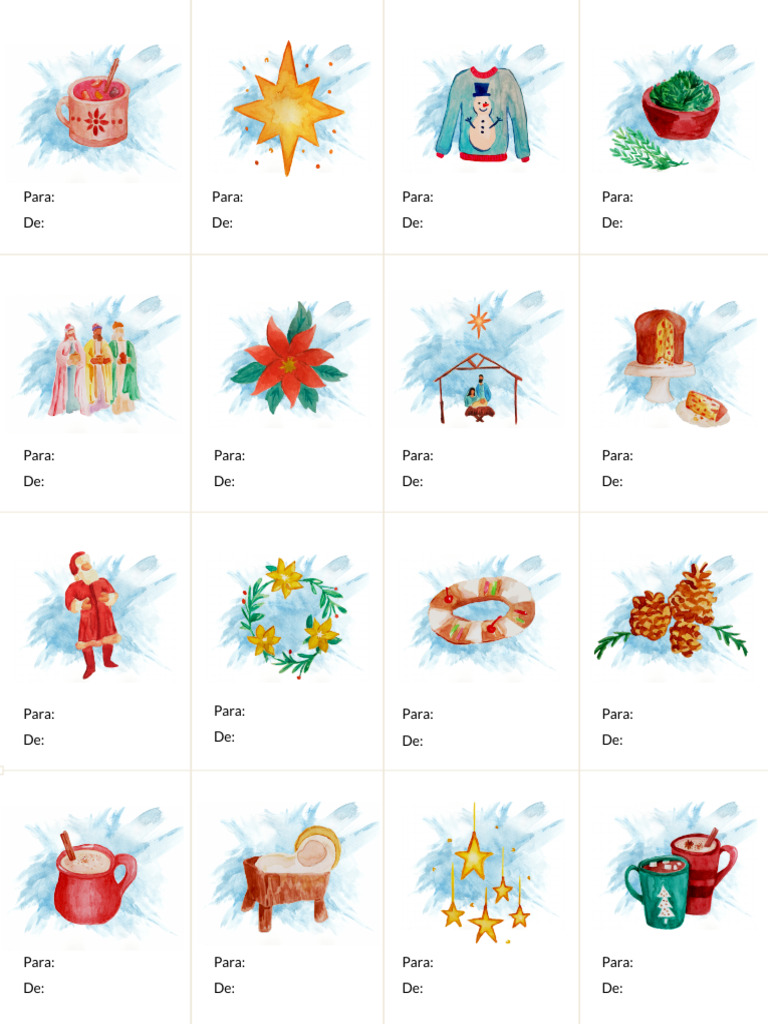 Bilingual Gift Tags | PDF