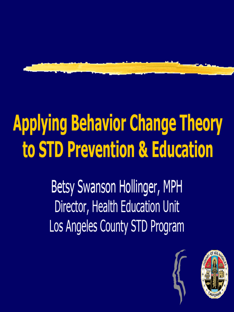 STD Prevention Through Behavior Change Theory | PDF | Sexually ...
