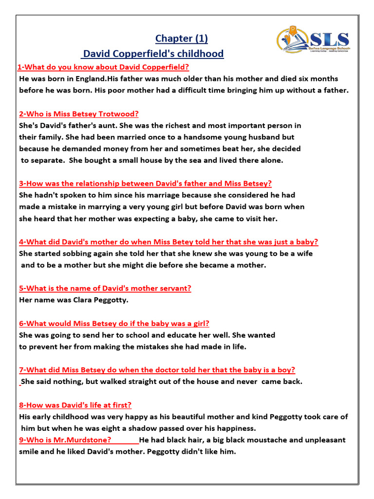 Chapter 1 David Copperfield | PDF