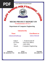 MSBTE Micro Project Format Guide | PDF | Educational Stages
