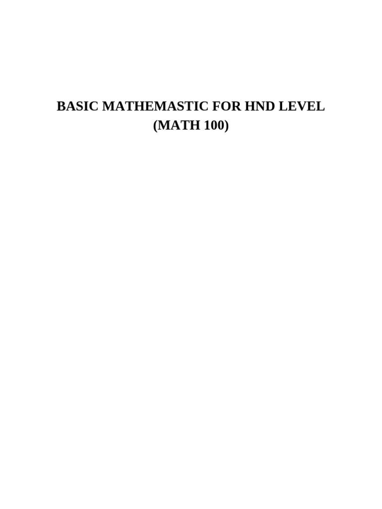Introduction to Mathemastic Concepts | PDF | Numbers | Mathematics