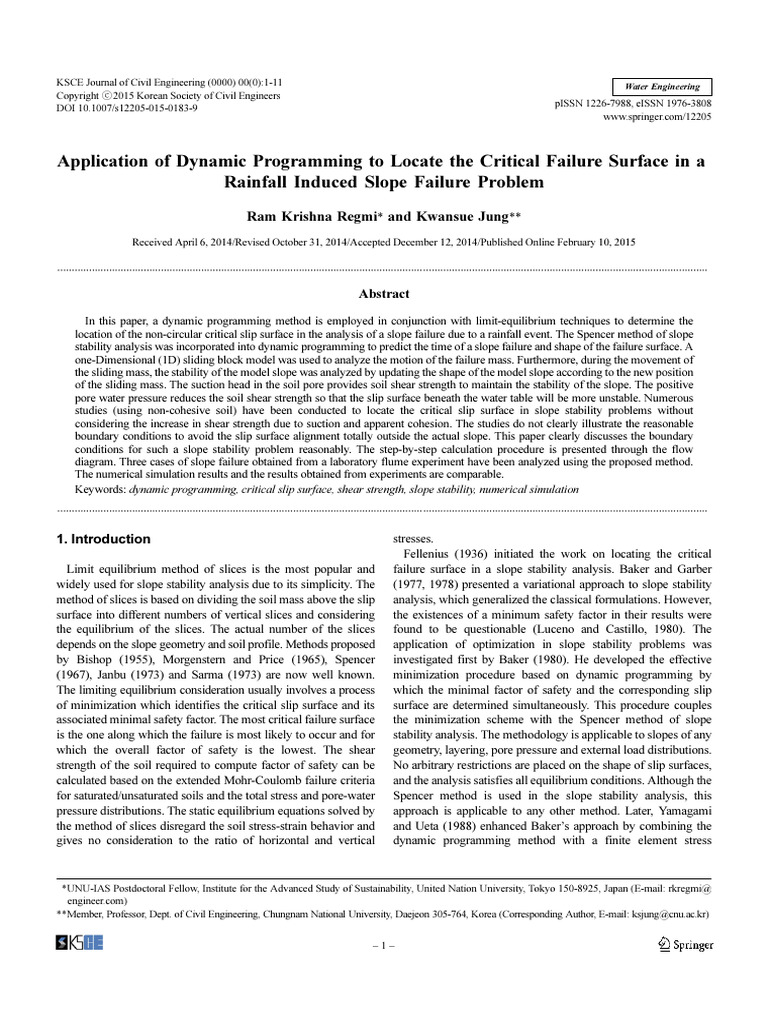 Applicationof Dynamic Programmingto Locatethe Critical Failure ...