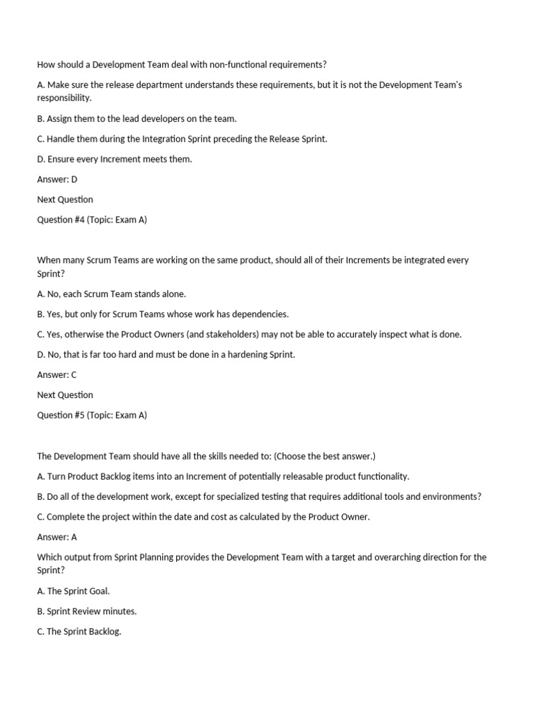 PSPO 1 - Questions Rev 3 | PDF | Scrum (Software Development) | Agile ...