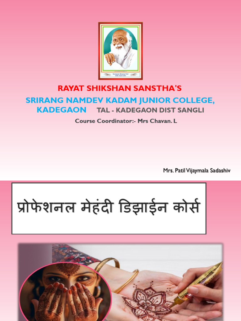Mehendi Course Marathi (Autosaved) | PDF