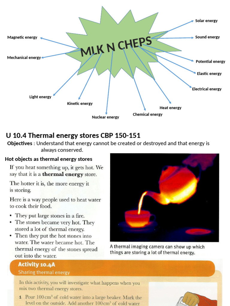 U 10.4 Thermal Energy Stores Check Before Your Exam | PDF