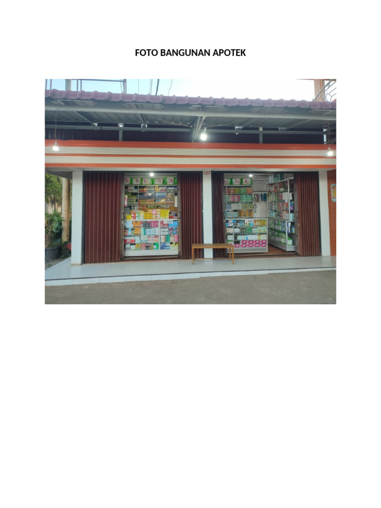 Foto Bangunan Apotek | PDF
