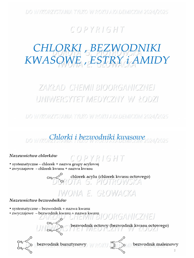 6.chlorki Kwasowe | PDF
