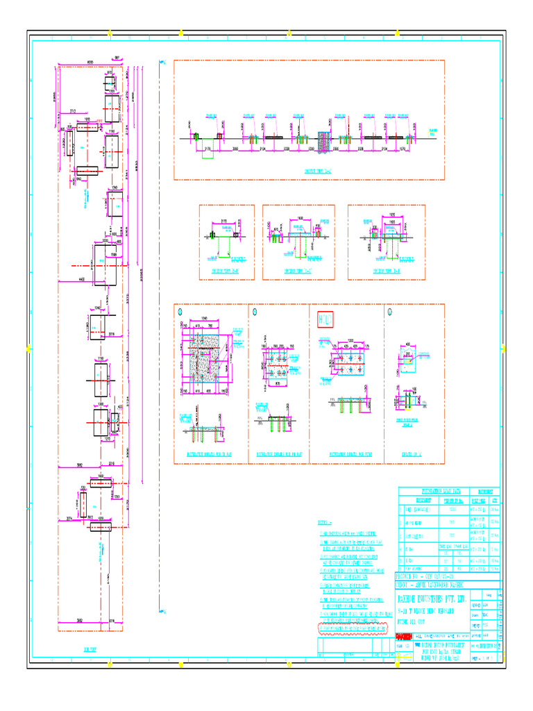Foundation Layout Final With All Details 16.09.2025 | PDF