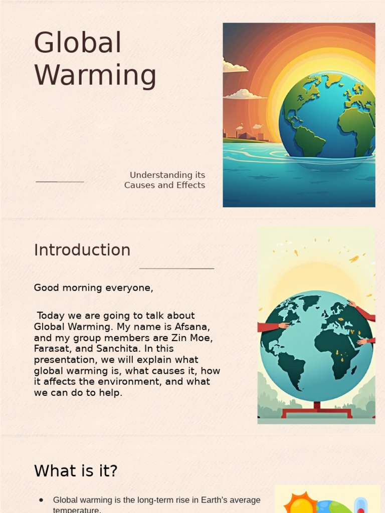 Global Warming: Causes and Effects Explained | PDF | Climate Change ...