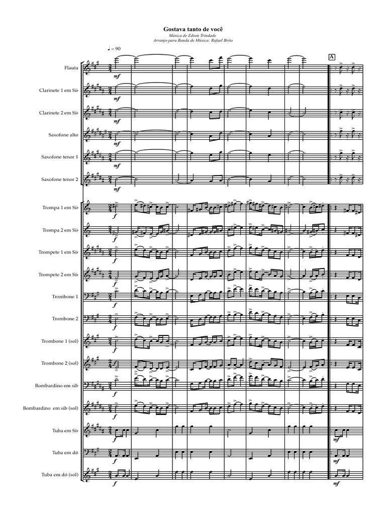Arrangement musical pour bande de musique | PDF