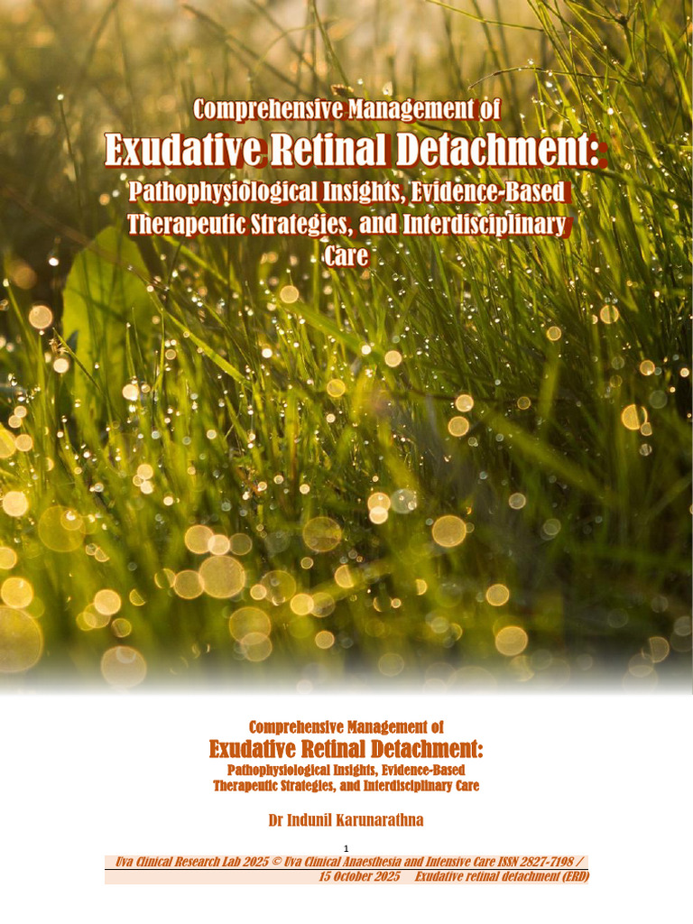 Management of Exudative Retinal Detachment | PDF | Retina | Clinical ...