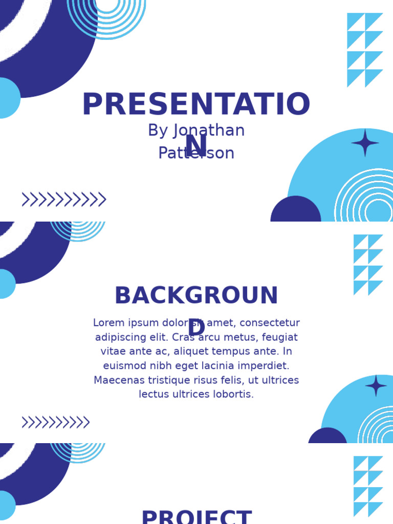 Blue Modern Abstract Presentation | PDF