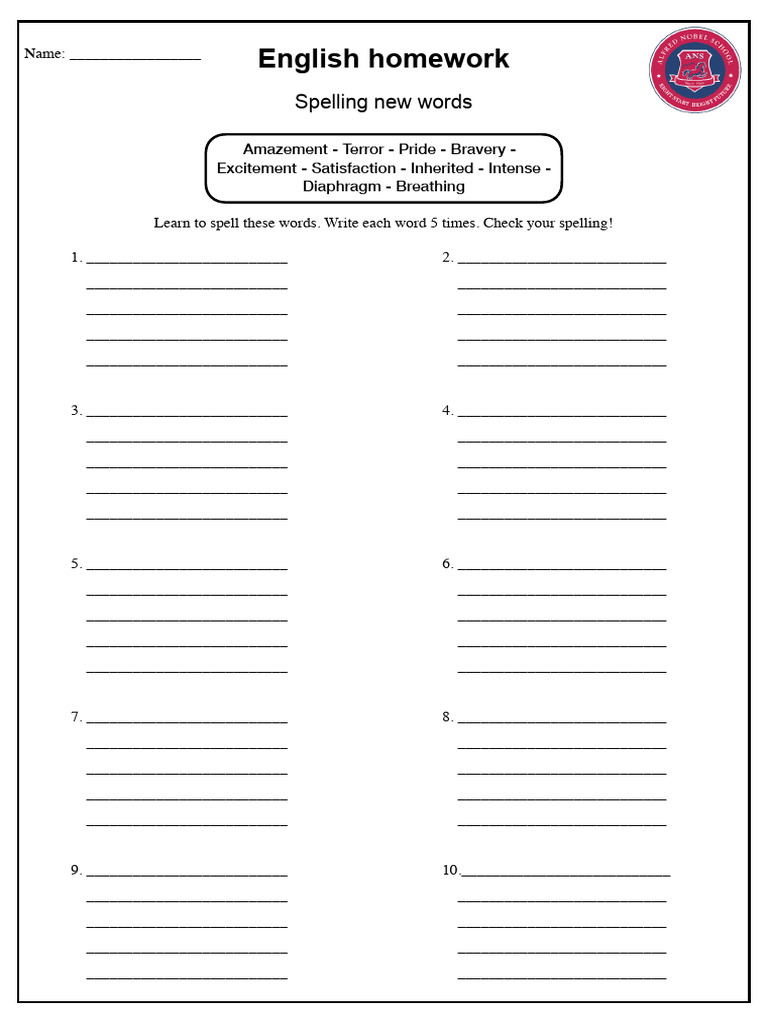 Spelling Homework Week 5 | PDF | Chess Theory | Chess