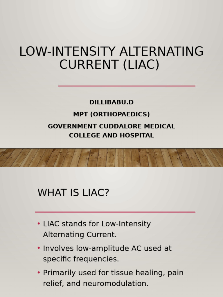 LIAC in Physiotherapy Presentation | PDF | Pain | Diseases And Disorders