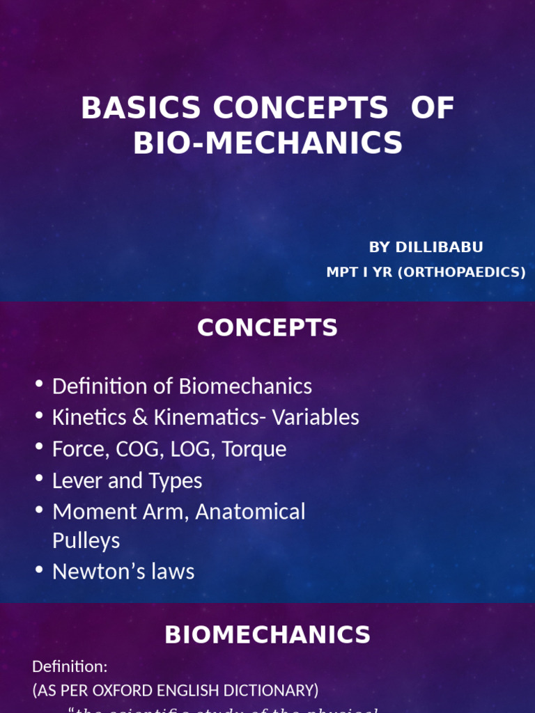 Basics of Biomechanics | PDF | Anatomical Terms Of Motion | Cartesian ...