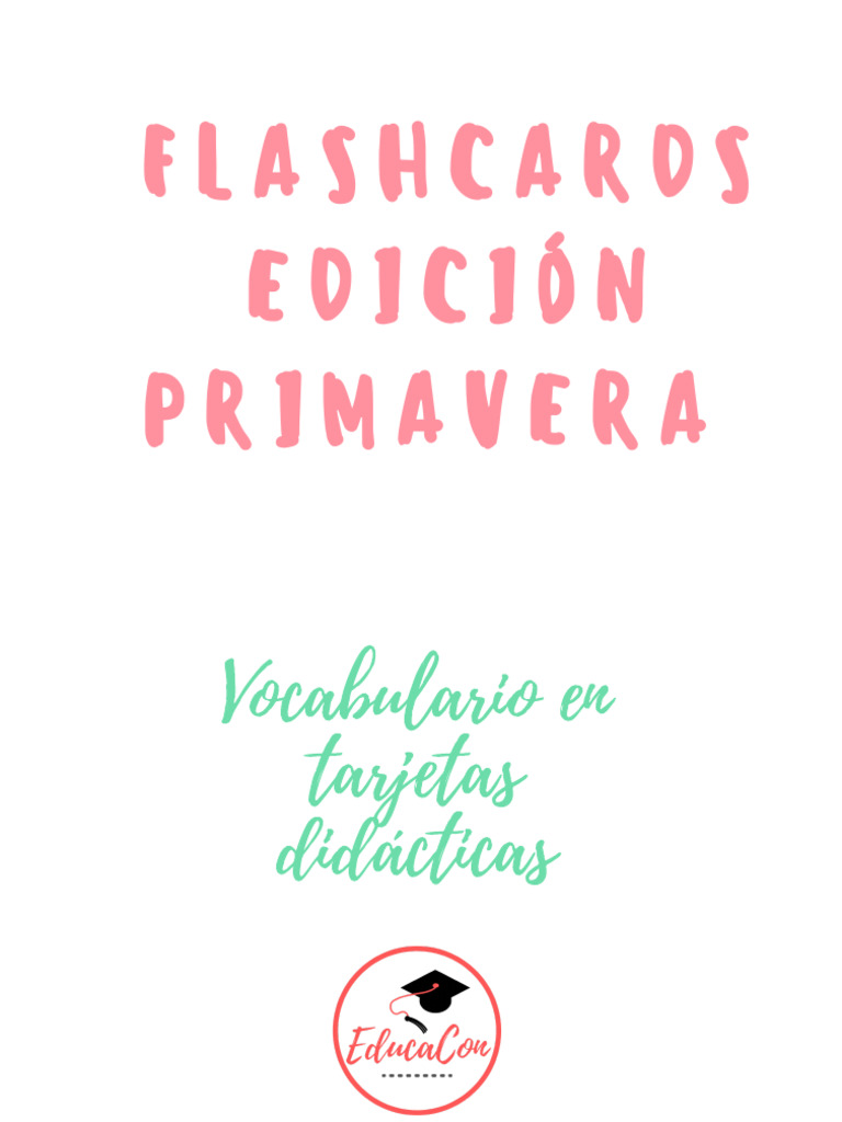 Vocabulario de Primavera 1 | PDF