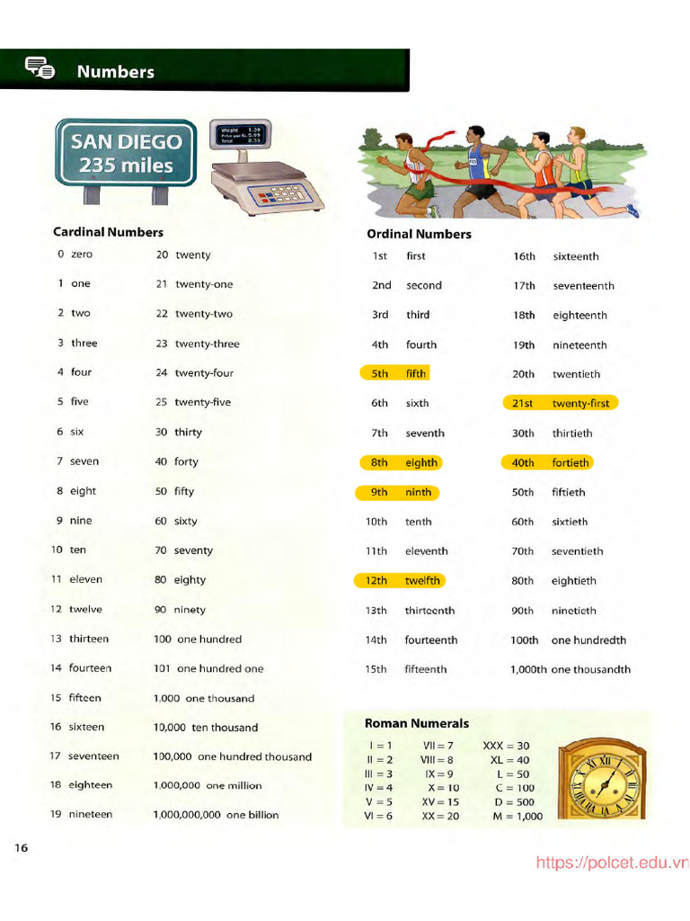 NUMBERS (Cardinal & Ordinal) | PDF