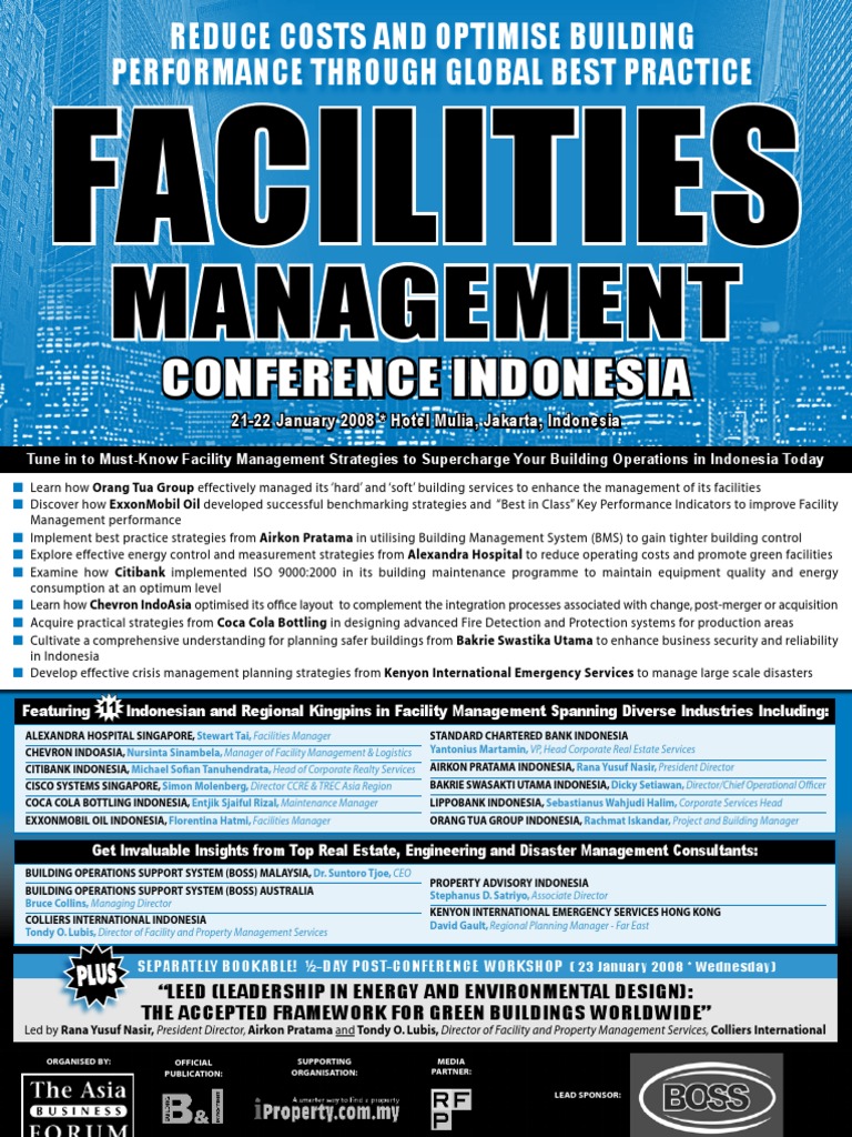 Facilities Management Conference Indonesia | PDF | Leadership In Energy ...