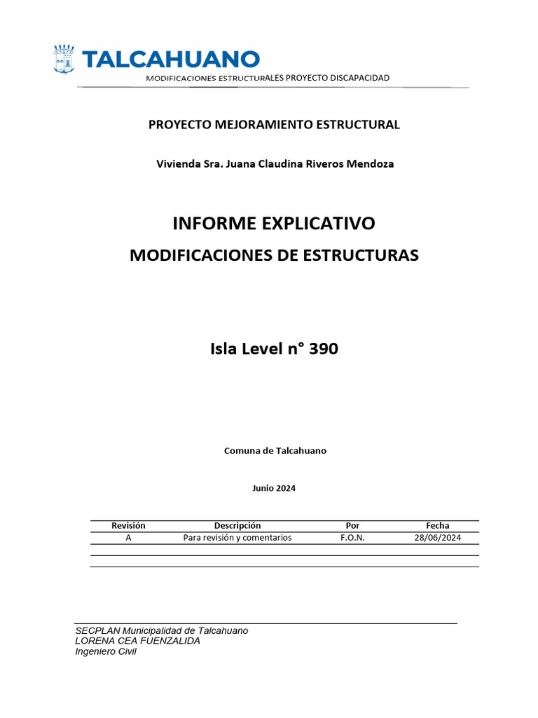 MC Isla Level 390 VerA | PDF | Hormigón | Laboratorios