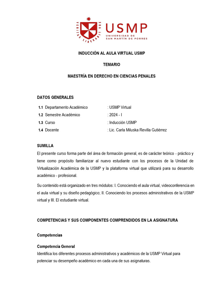 Inducción Aula Virtual USMP 2024 | PDF | Aprendizaje | Inteligencia