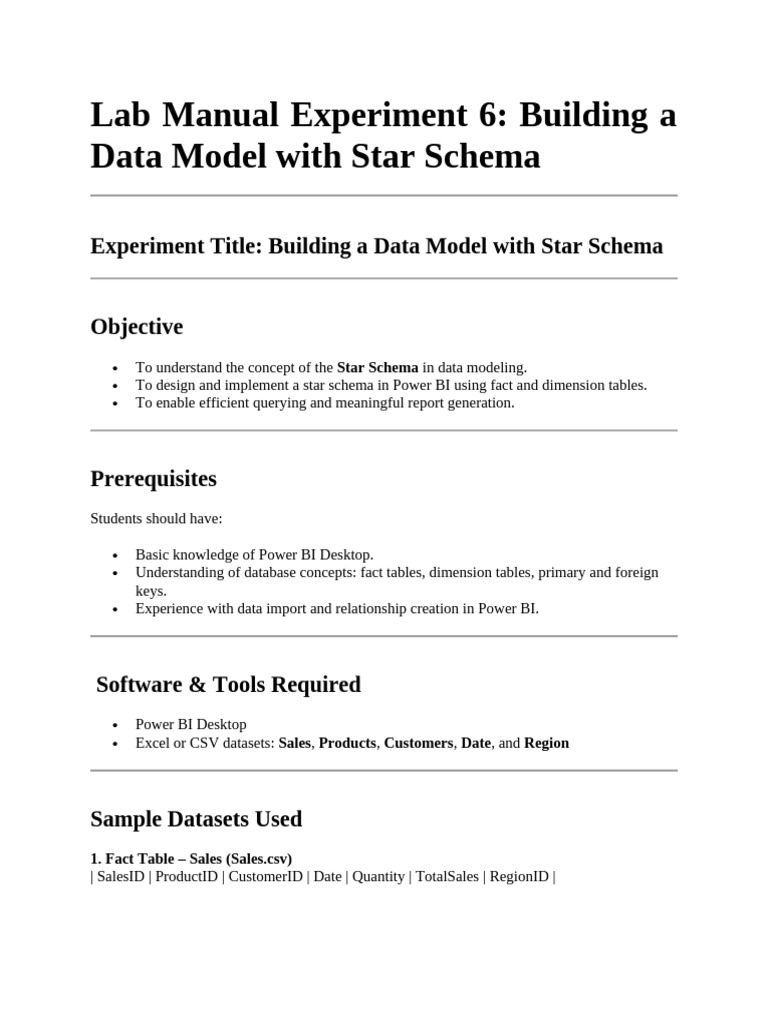Star Schema Data Modeling in Power BI | PDF | Comma Separated Values | Data