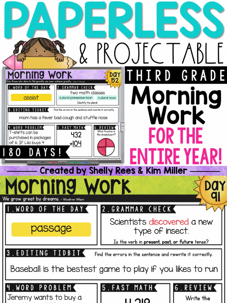Morning Work 3rd Quarter | PDF