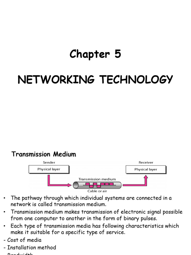 Understanding Networking Transmission Media | PDF | Transmission Medium ...