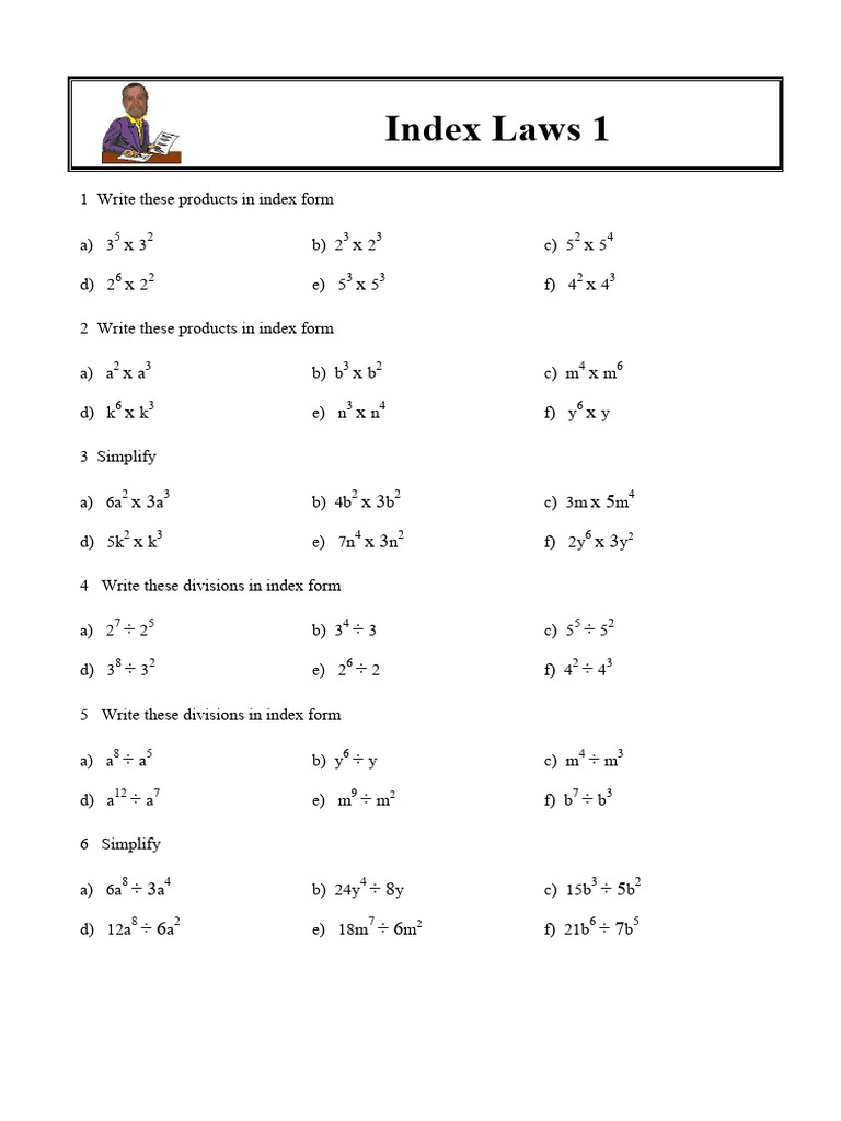 7 Index Laws 1 | PDF