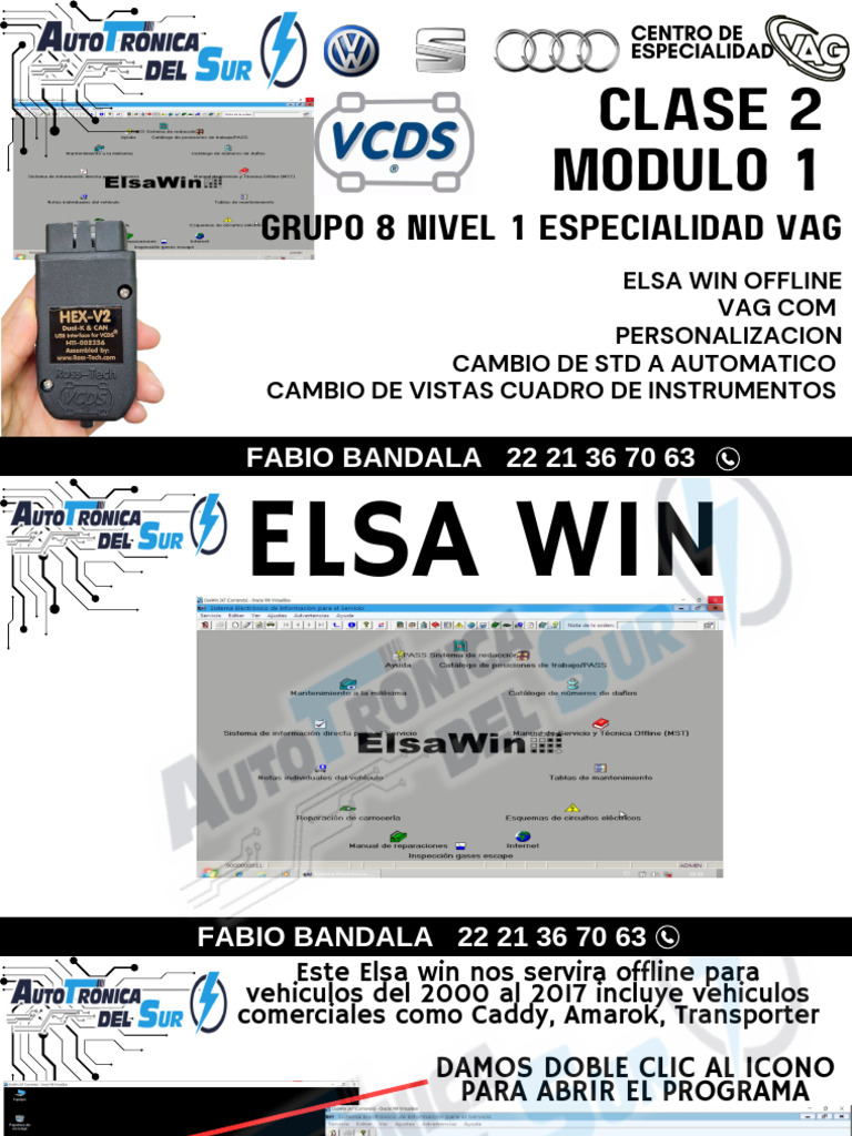 Guía de Uso de ElsaWin y VCDS VAG | PDF | Grupo Volkswagen | Vehículo ...