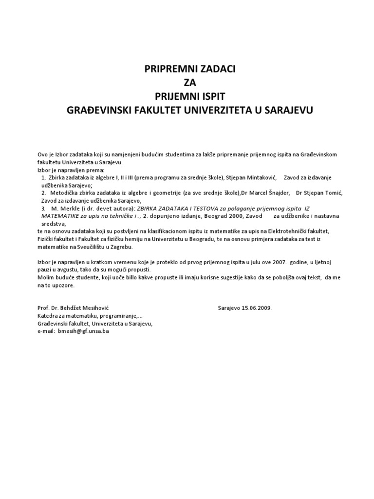 Građevina Prijemni | PDF
