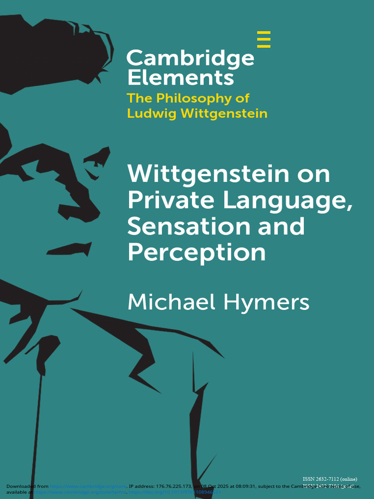 Wittgenstein on Private Language and Perception | PDF | Ludwig ...
