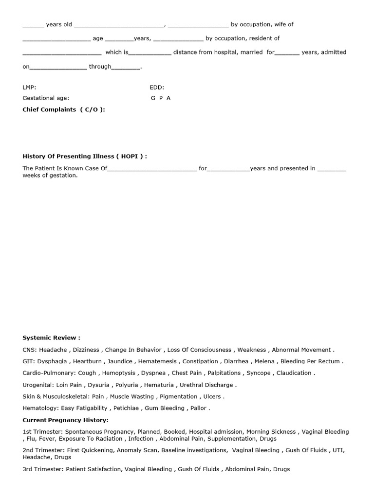 Gynae Obs Merge History For Mbbs Student | PDF | Pregnancy | Childbirth