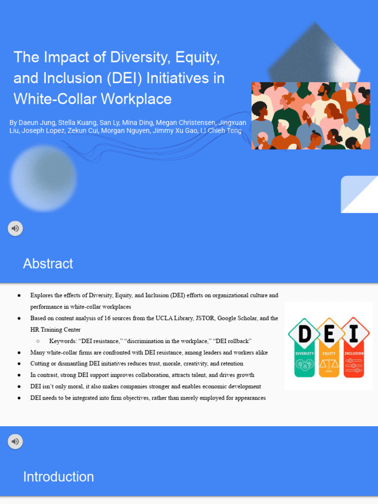 The Impact of DEI Initiatives in The Workplace (SLIDESHOW) | PDF ...