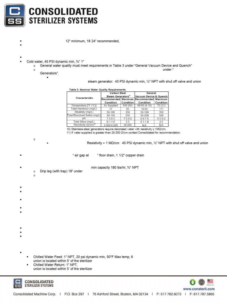 Autoclave Installation and Utility Overview | PDF | Boiler | Steam