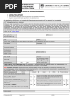 UCT HR201 Application Form Download | PDF | Disability | Recruitment