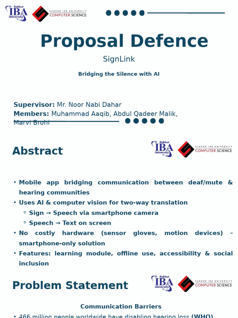 FYP Idea Presentation | PDF