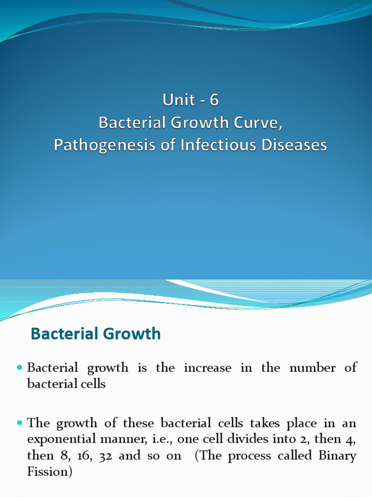 Understanding Bacterial Growth Dynamics | PDF | Bacteria | Infection