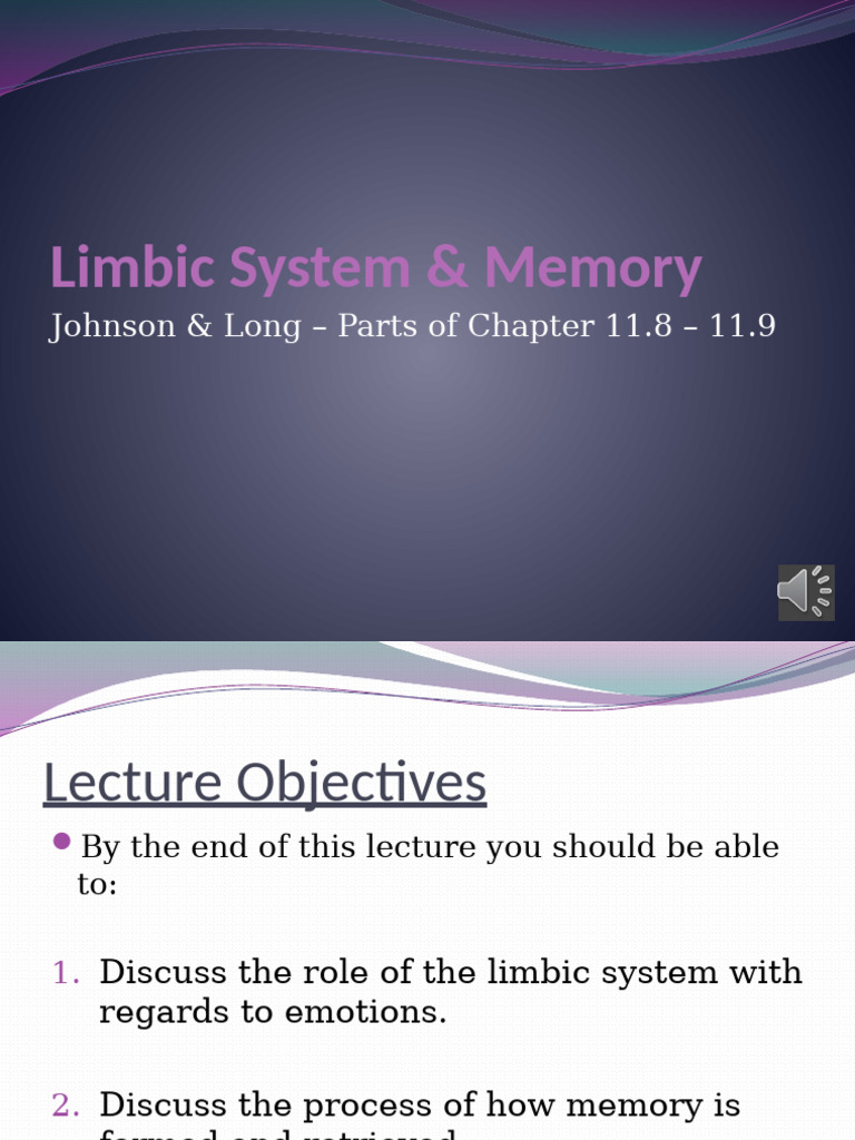 2b Nervous System Memory | PDF | Limbic System | Memory