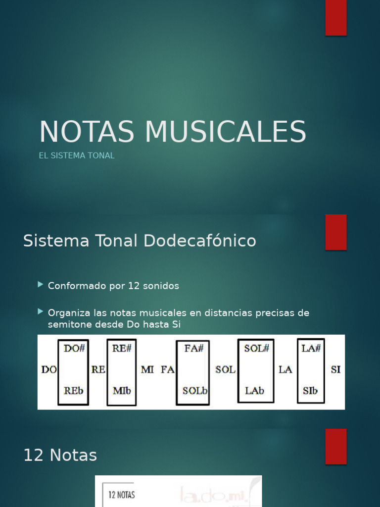 Sistema Tonal Dodecafónico: 12 Notas | PDF