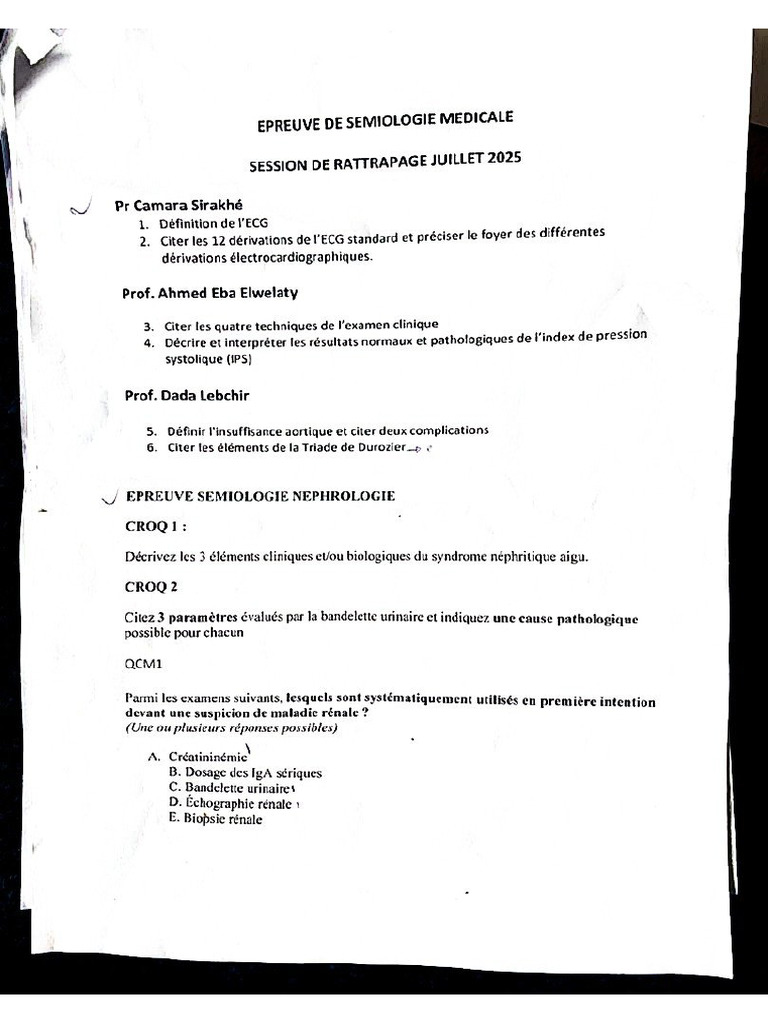 Semio Rattrapage 2025 | PDF