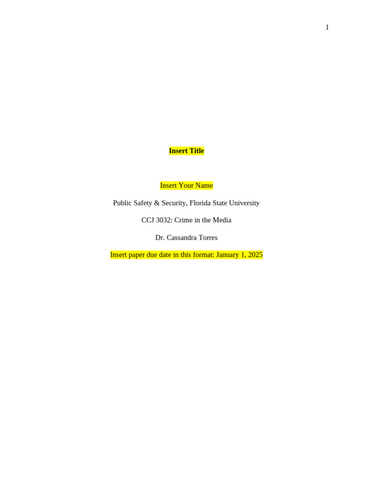 Media Influence on Crime Perception | PDF | Crimes | Crime & Violence