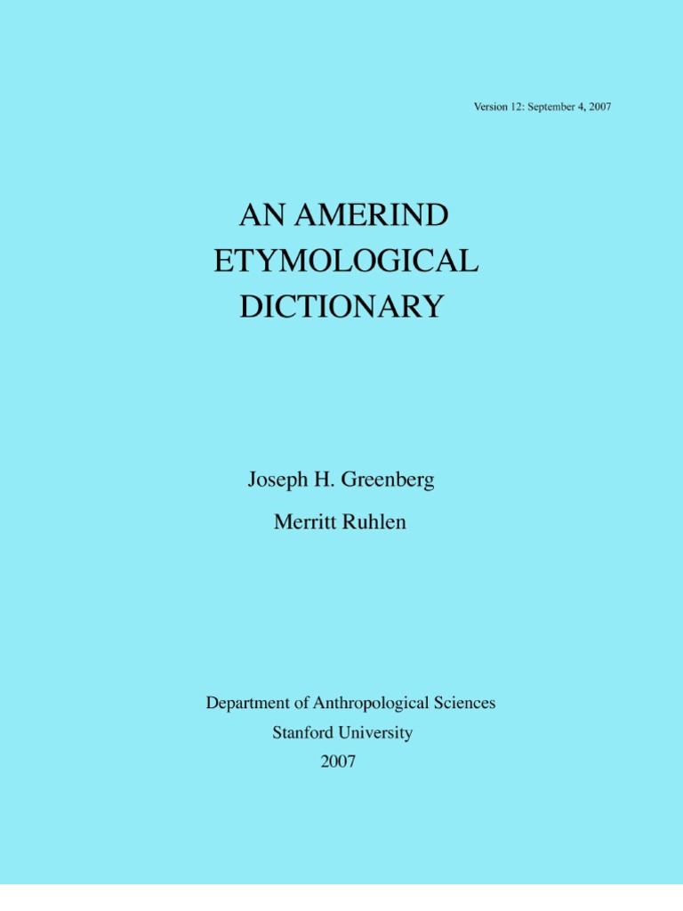 Amerind Linguistic Family AED5 | PDF | Linguistics | Language Families