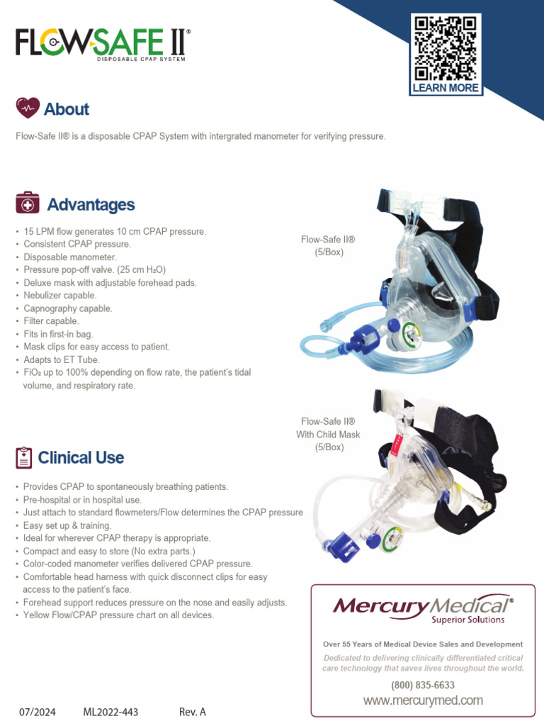 Flow-Safe II® Disposable CPAP System | PDF