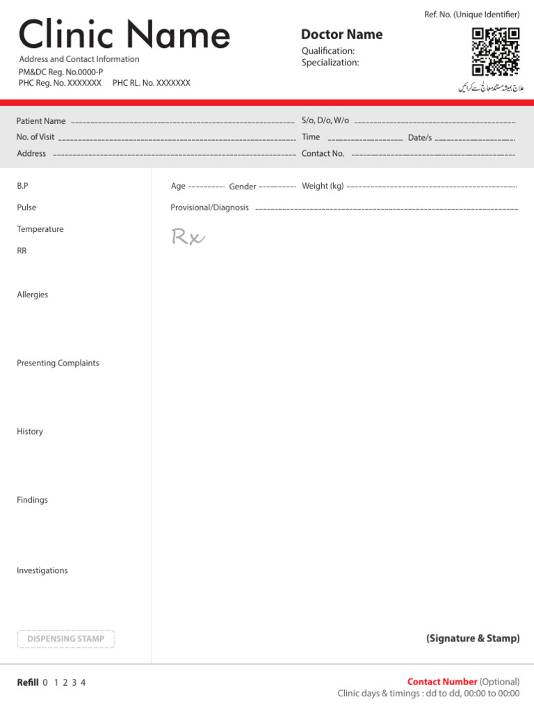 PHC Allergy Prescription Template | PDF | Medical Prescription | Drugs