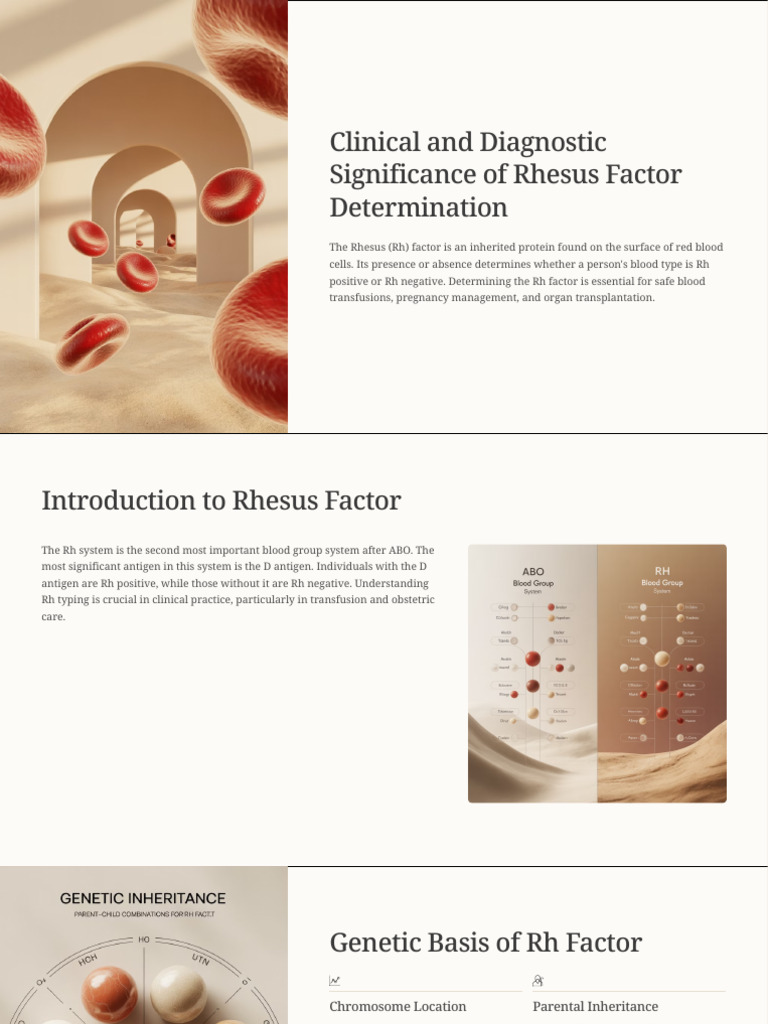 Clinical and Diagnostic Significance of Rhesus Factor Determination ...