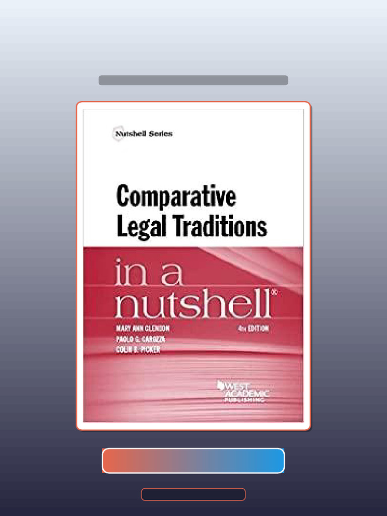 Comparative Legal Traditions in A Nutshell Ebook and TestBank Bundle ...